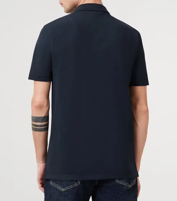 ALLSAINTS Organic Cotton Reform Polo Shirt - Blue