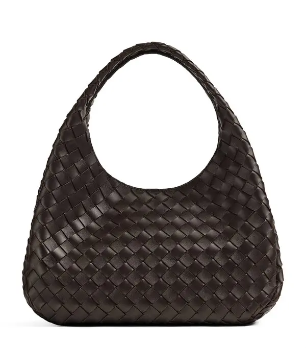 Bottega Veneta Medium Leather Campana Shoulder Bag - Brown
