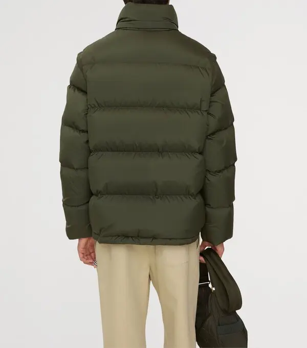Burberry Detachable-sleeve Puffer Jacket - Grey