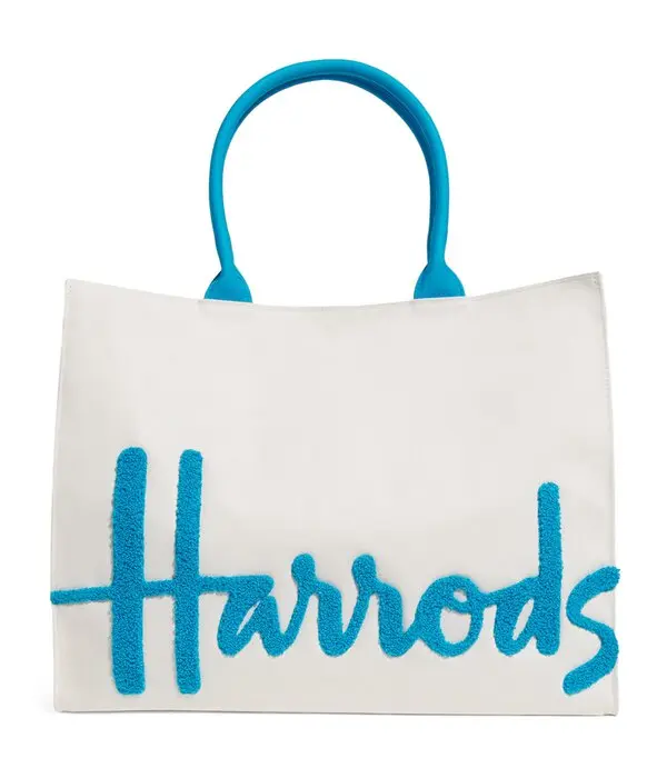 Harrods Cotton Logo Tote Bag