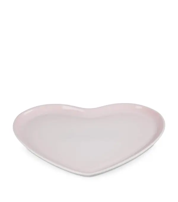 LE CREUSET Stoneware Heart Serving Plate - Pink