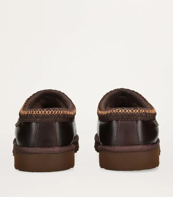 UGG Leather Tasman Slippers - Brown