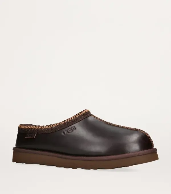 UGG Leather Tasman Slippers - Brown