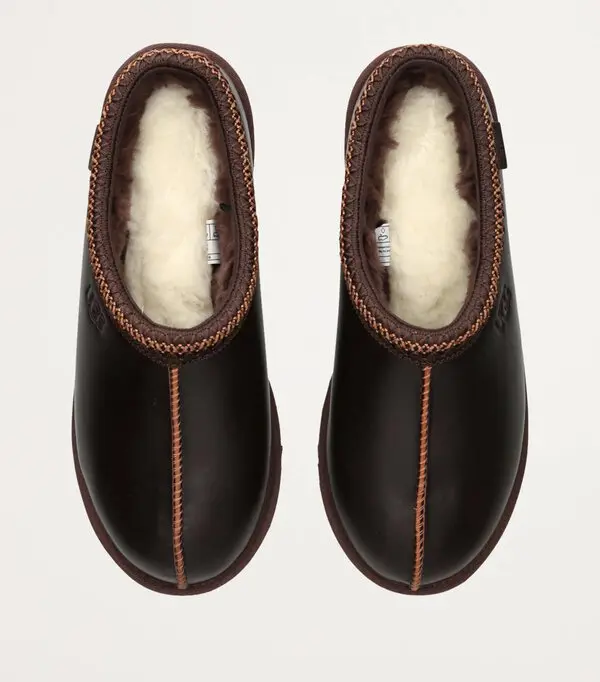 UGG Leather Tasman Slippers - Brown