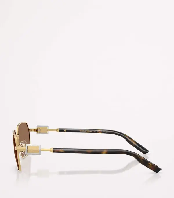 Dolce & Gabbana Wire-frame Rectangle Sunglasses