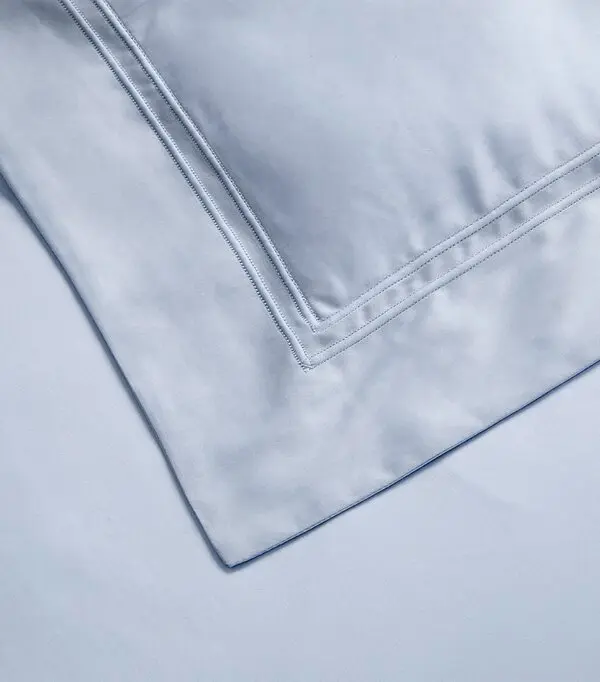 YVES DELORME Triomphe Celeste Double Duvet Cover - Blue