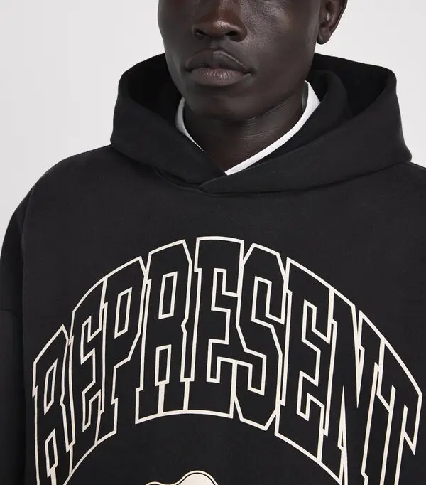 REPRESENT Cotton Legacy Crest Hoodie - Black