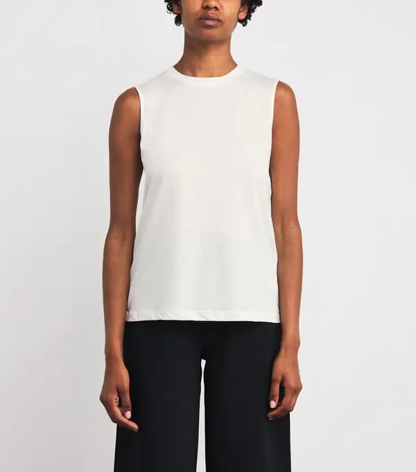 JOSEPH Cotton-silk Tank Top - Ivory