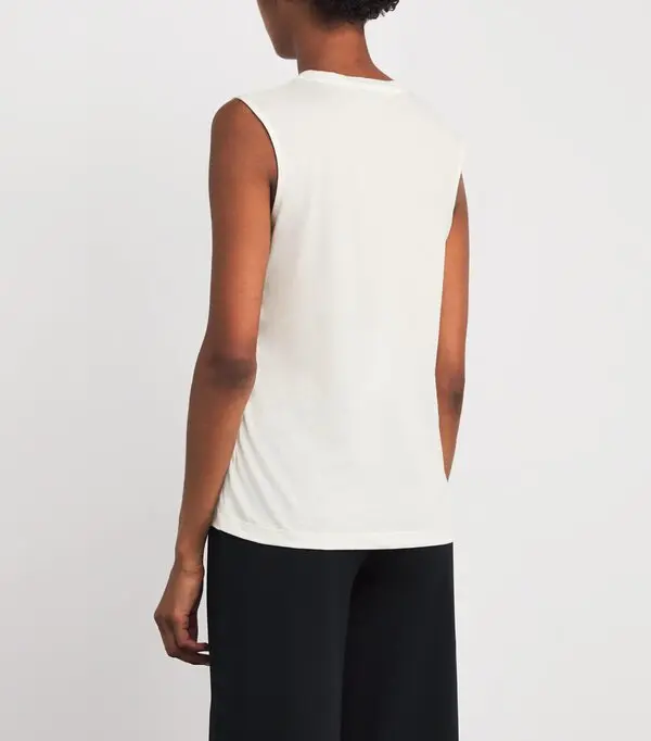 JOSEPH Cotton-silk Tank Top - Ivory
