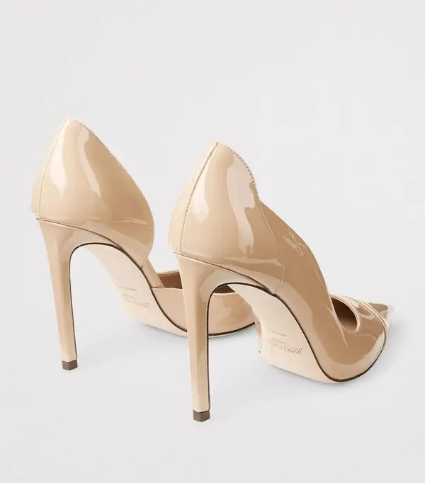 JIMMY CHOO Brigitte 100 Patent Leather Pumps - Neutral