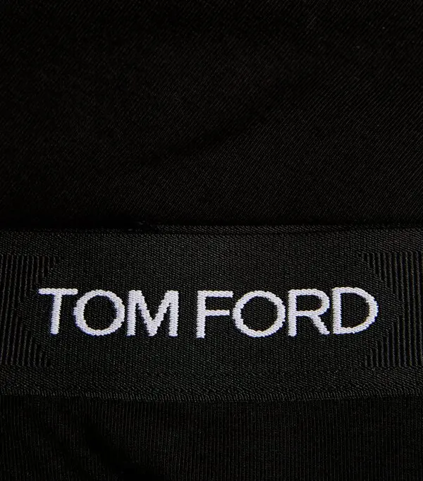 TOM FORD Stretch-cotton Logo Boxers - Black