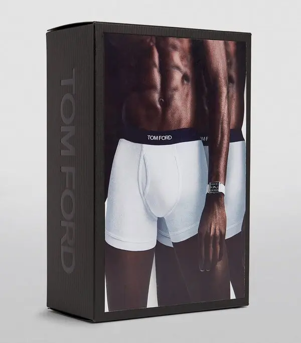 TOM FORD Stretch-cotton Logo Boxers - Black