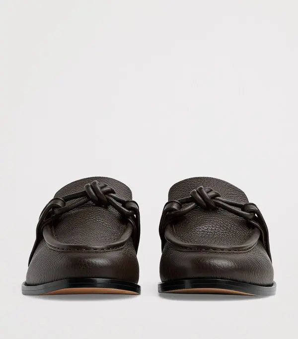Bottega Veneta Leather Astaire Loafers - Brown