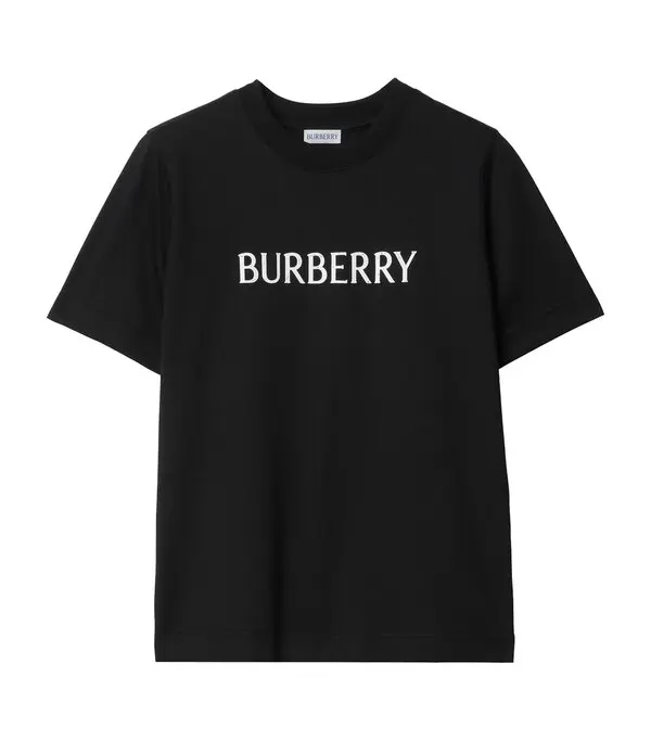 Burberry Cotton Logo T-shirt - Black