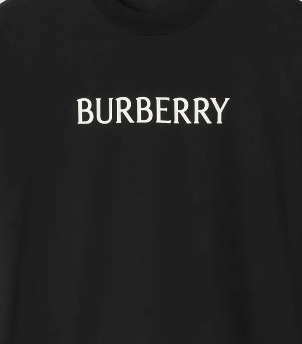 Burberry Cotton Logo T-shirt - Black