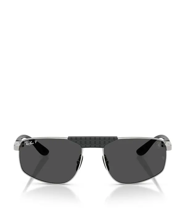 Ray-ban X Scuderia Ferrari Rb3776m Irregular Sunglasses - Silver