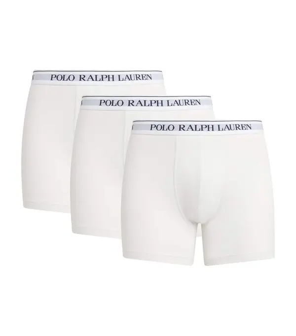 Polo Ralph Lauren Stretch-cotton Boxer Briefs - White