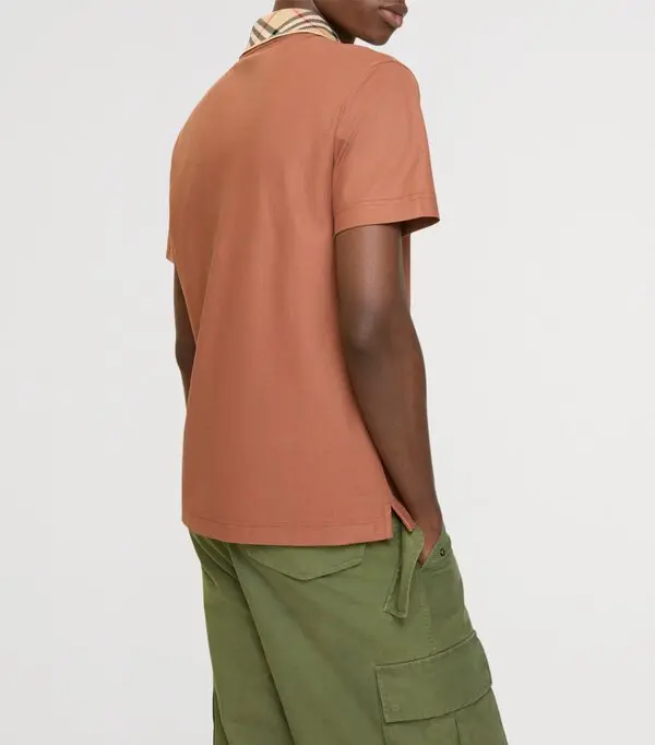 Burberry Cotton Piqué Slim Polo Shirt - Brown