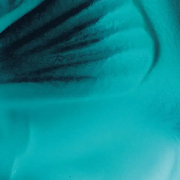 Lalique Crystal Fish Sculpture - Turquoise