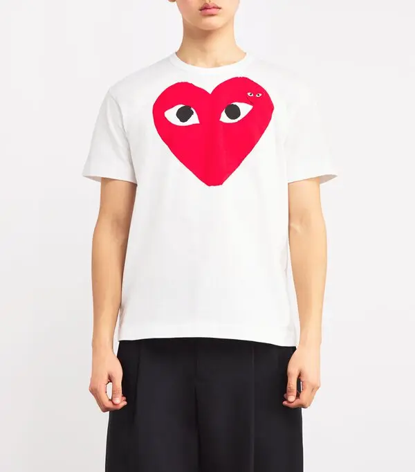 Play Comme Des Garcon Heart Logo T-shirt