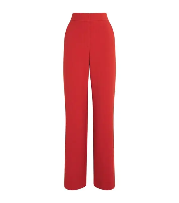 Veronica Beard Tonelli Wide-leg Trousers - Red