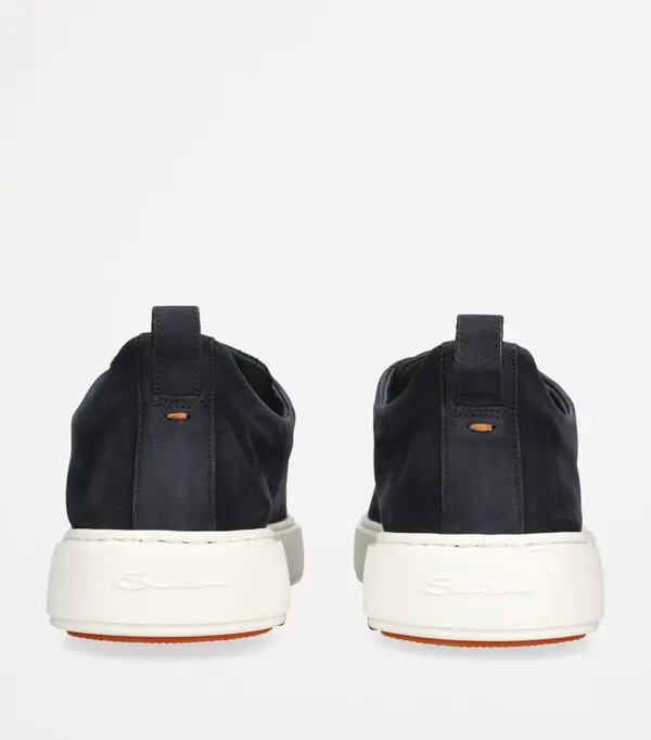 Santoni Clean Icon Suede Sneakers