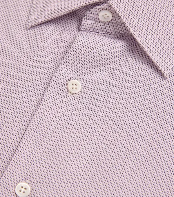 Brioni Cotton Micro-houndstooth Shirt