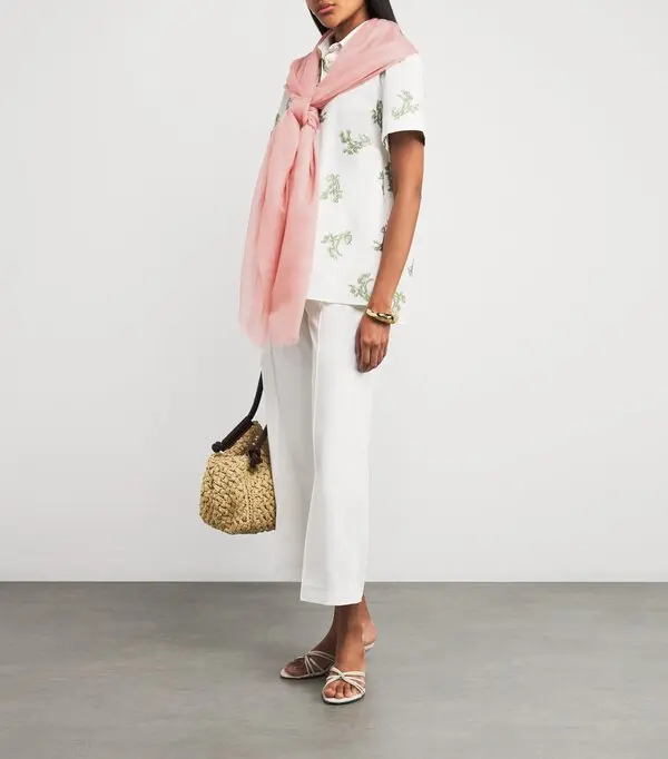 Eleventy Cashmere Scarf - Nude
