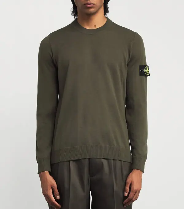 Stone Island Virgin Wool Crew-neck Sweater