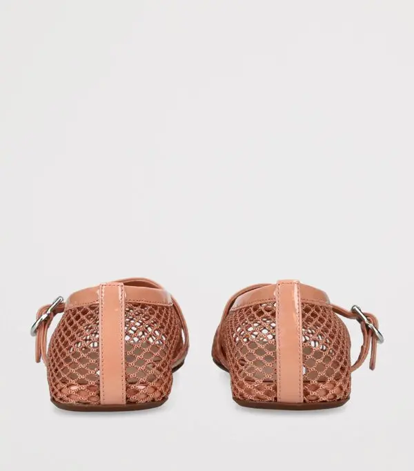 Alaïa Mesh Ballet Flats - Nude