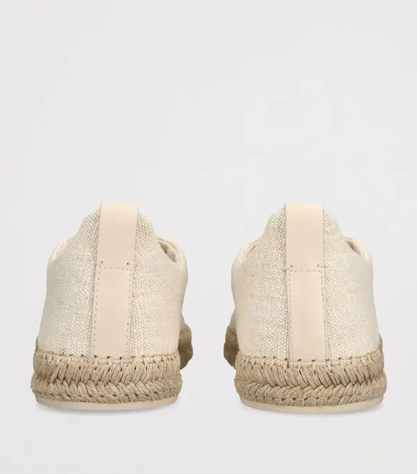Zegna Canvas Triple Stitch Espadrilles