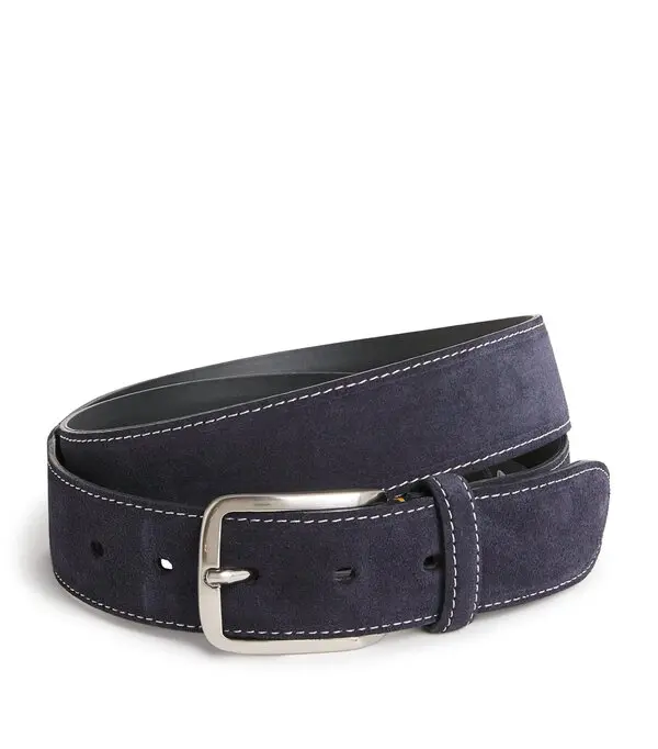 Paul & Shark Suede Belt - Navy