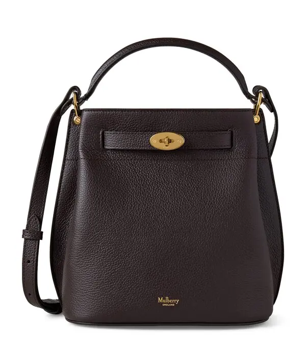Mulberry Leather Islington Bucket Bag - Black