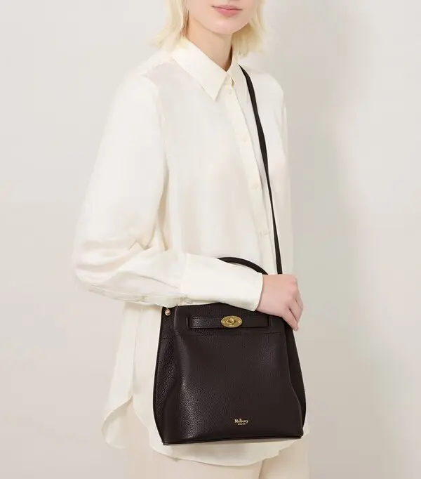 Mulberry Leather Islington Bucket Bag - Black