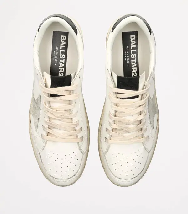 GOLDEN GOOSE Leather Ball Star 2 Sneakers - White