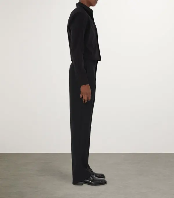 Burberry Stretch-cotton Ekd Shirt - Black