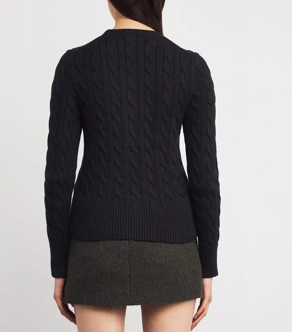 Polo Ralph Lauren Cotton Cable-knit Cardigan - Black