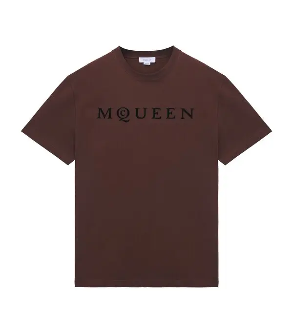 Alexander McQueen Cotton Logo T-shirt - Neutral