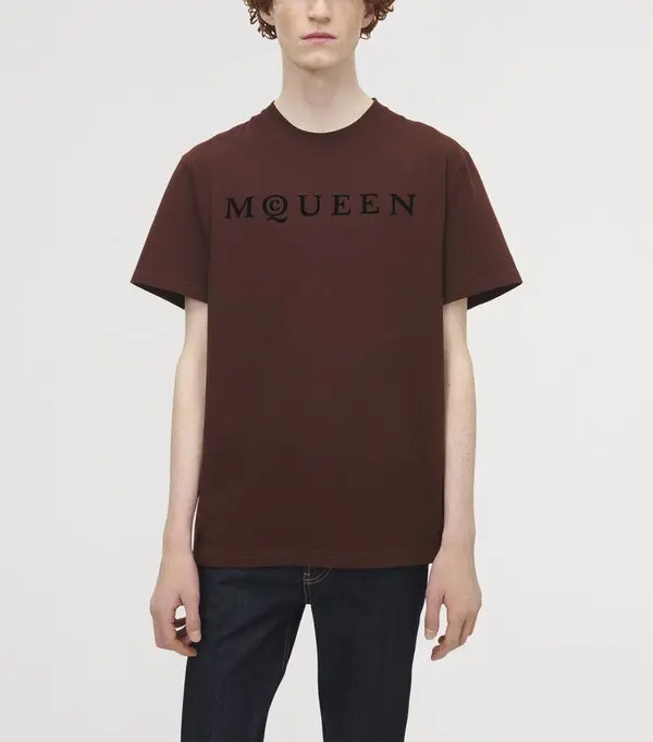 Alexander McQueen Cotton Logo T-shirt - Neutral
