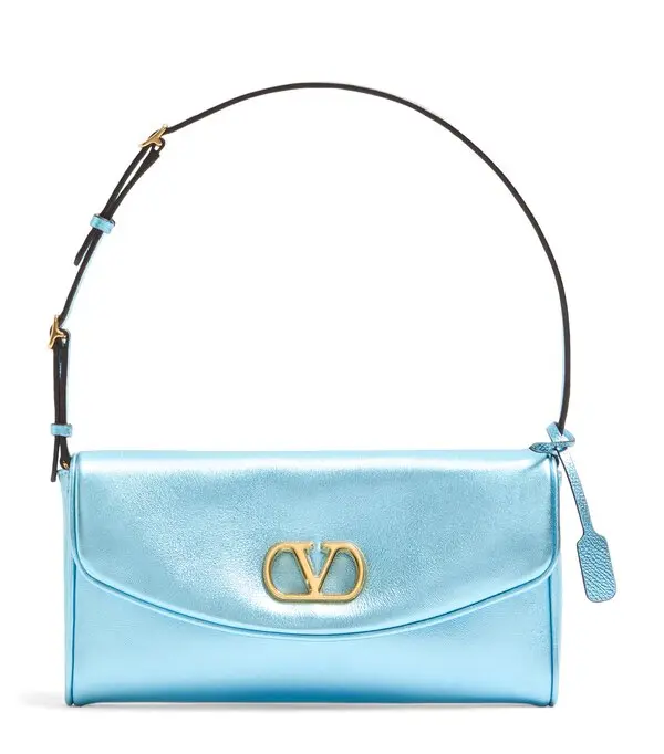 Valentino Garavani Small Leather Shoulder Bag - Blue