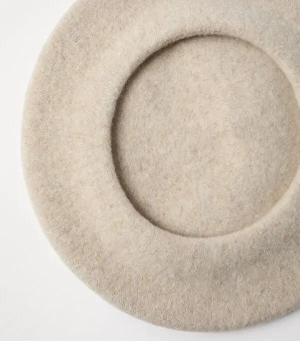 Brunello Cucinelli Wool Beret - White