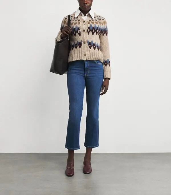 FRAME The Reboot Crop Bootcut Jeans - Blue
