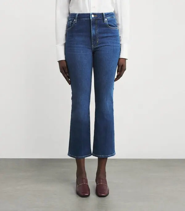 FRAME The Reboot Crop Bootcut Jeans - Blue