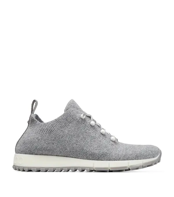 JIMMY CHOO Embellished Veles Sneakers - Grey