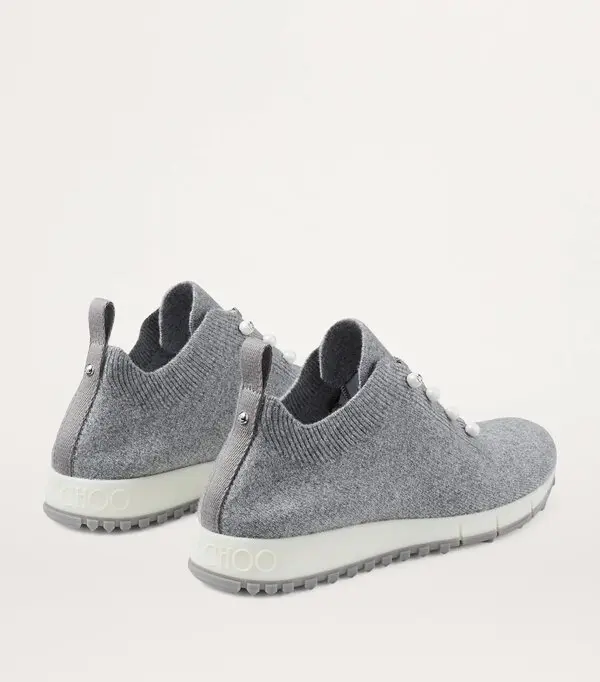 JIMMY CHOO Embellished Veles Sneakers - Grey