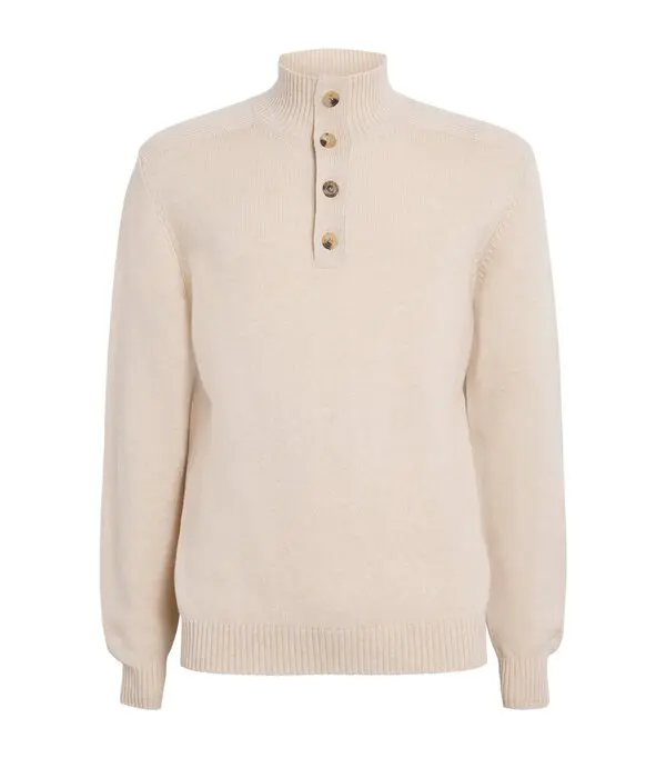 Harrods Cashmere Button-down Sweater
