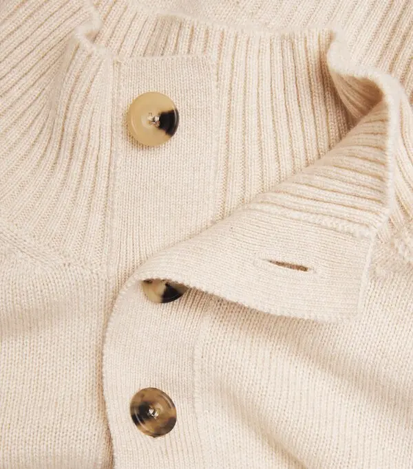 Harrods Cashmere Button-down Sweater