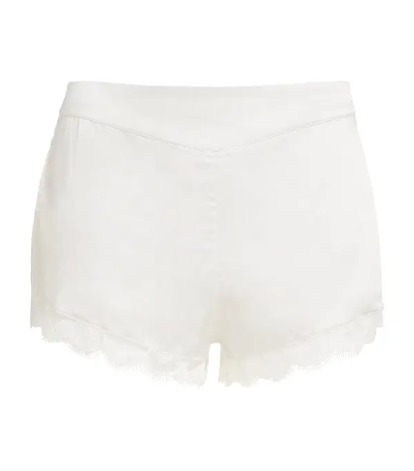 Simone Perele Silk-blend Shorts - White
