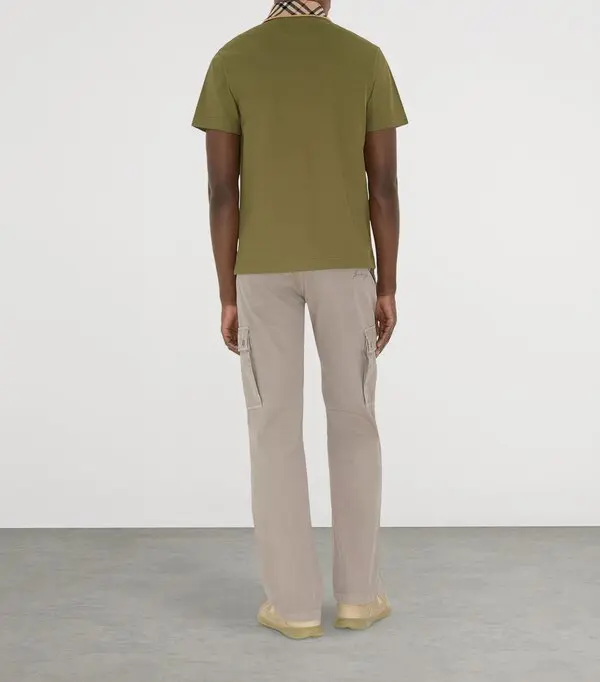 Burberry Cotton Piqué Slim Polo Shirt - Green