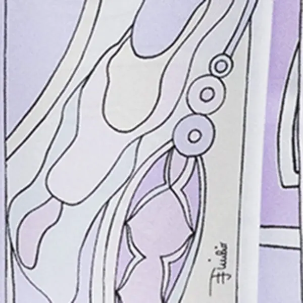 Emilio Pucci Silk Printed Scarf
